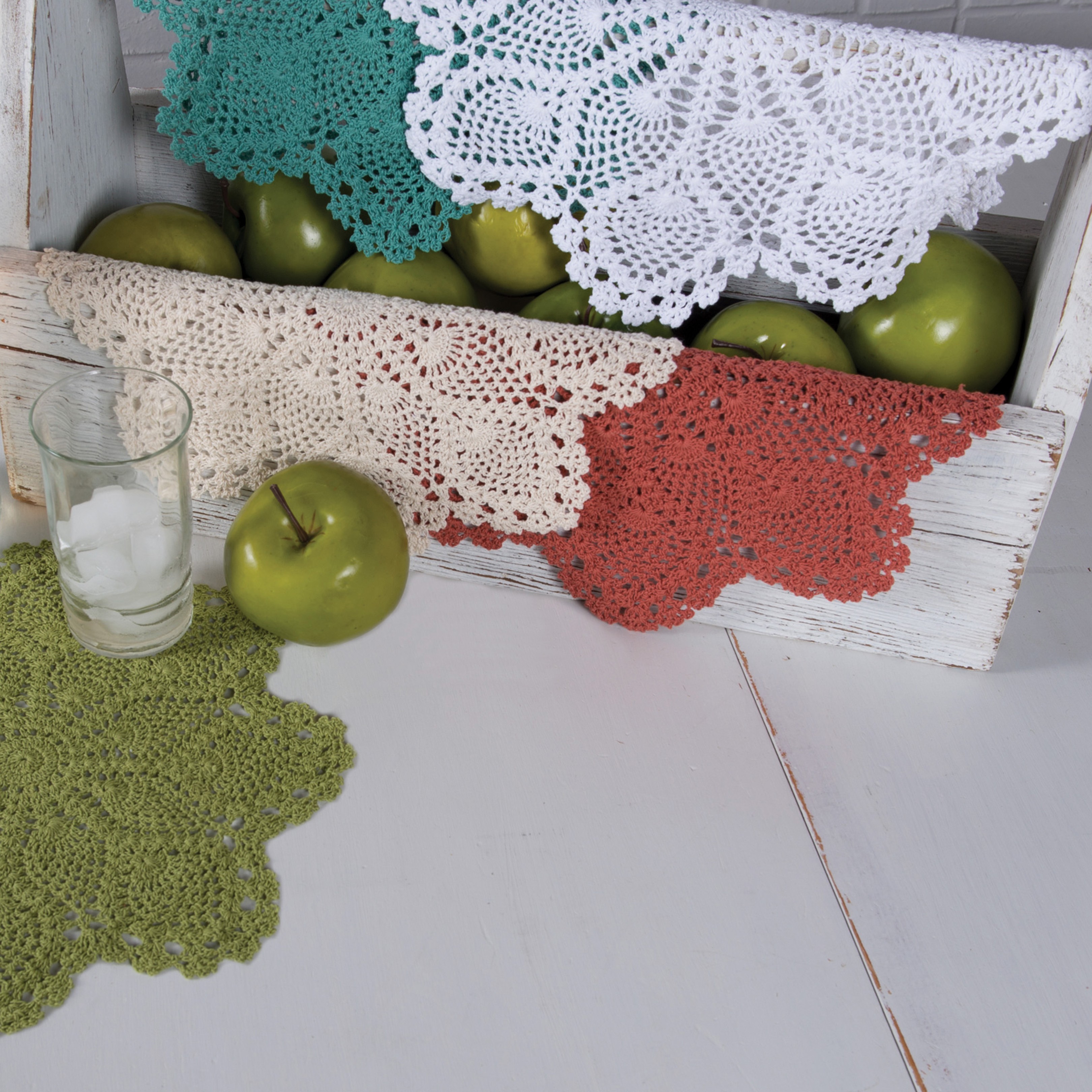 hand-crocheted-doily-set-table-linens-from-crochet-envy-pineapple ...